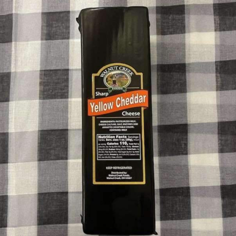Walnut Creek Sharp Yellow Cheddar Cheese | Troyer's Dutch Market